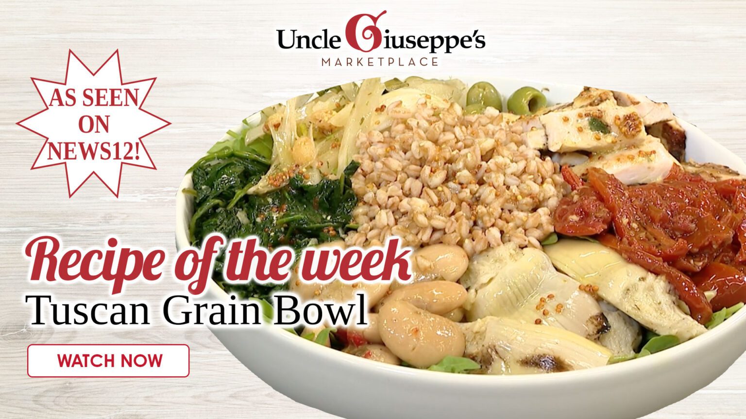 News 12: What’s Cooking - Uncle Giuseppe's Marketplace–Nationwide Shipping